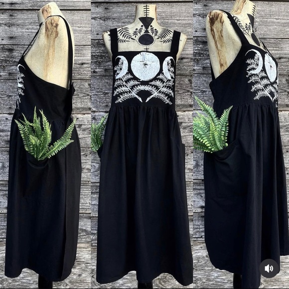 Hand Crafted | Dresses | Triple Moon Goddess Apron Dress | Poshmark